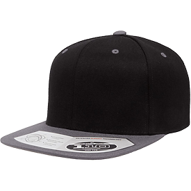 FLEXFIT Wool Blend Flat Bill Snap Back Cap | Carolina-Made