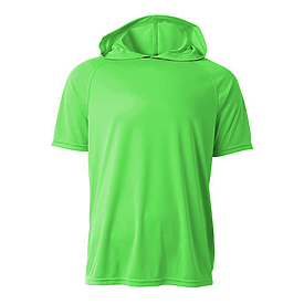A4 Apparel Cooling Performance Short Sleeve Hooded Tee | Carolina-Made