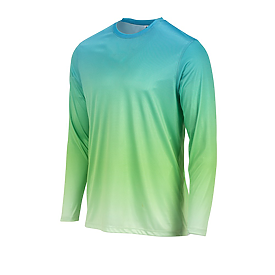 Paragon Barbados Long Sleeve Gradient Print tee | Carolina-Made