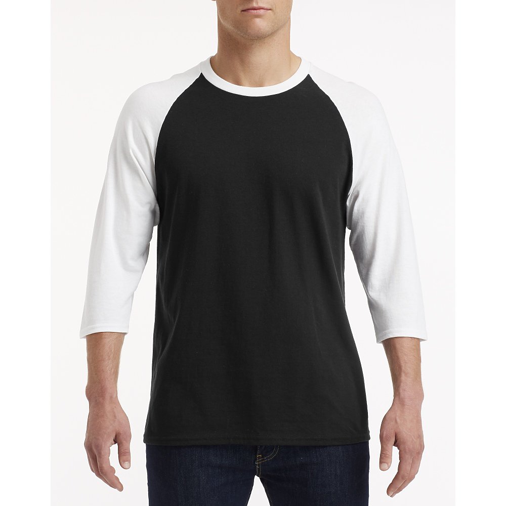 Gildan Heavy Cotton Adult 3/4 Raglan T-shirt | Carolina-Made