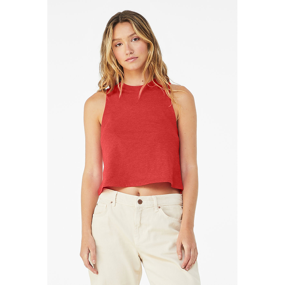 Bella+Canvas Women's Racerback Cropped Tank | Imprintable-Wear