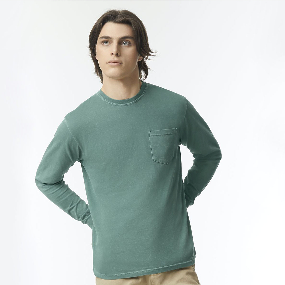 COMFORT COLORS Long Sleeve Pocket T-Shirt | Imprintable-Wear