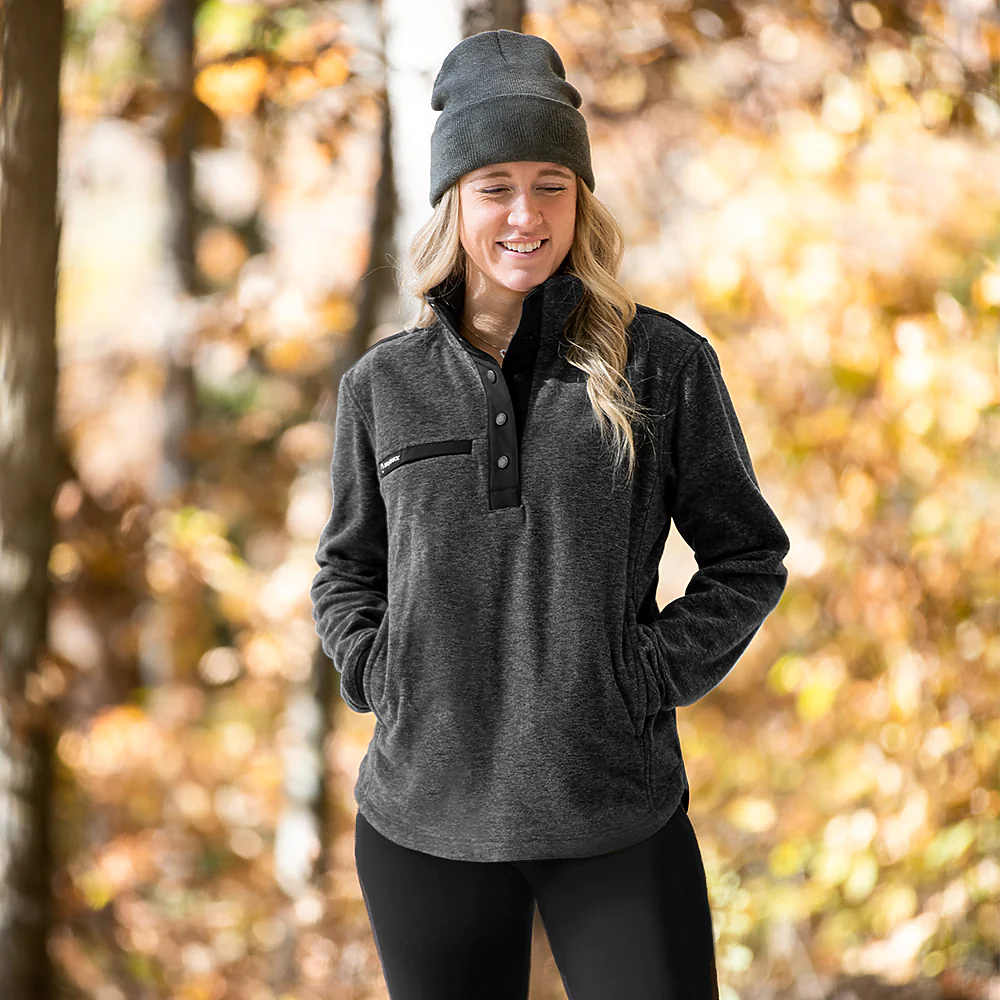 DRI DUCK Women's Sierra Melange Fleece Pullover | Imprintable-Wear