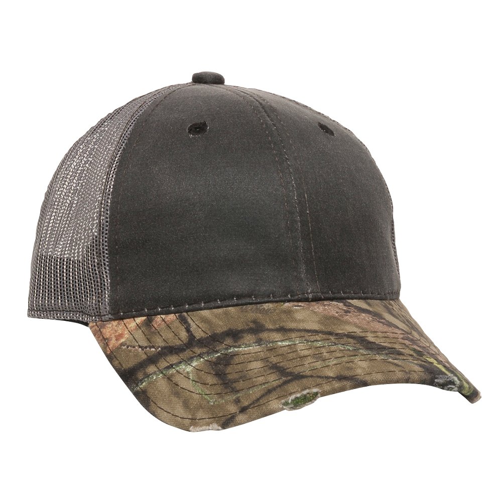 OUTDOOR CAP Weathered Cotton Distressed Camo Cap | Carolina-Made