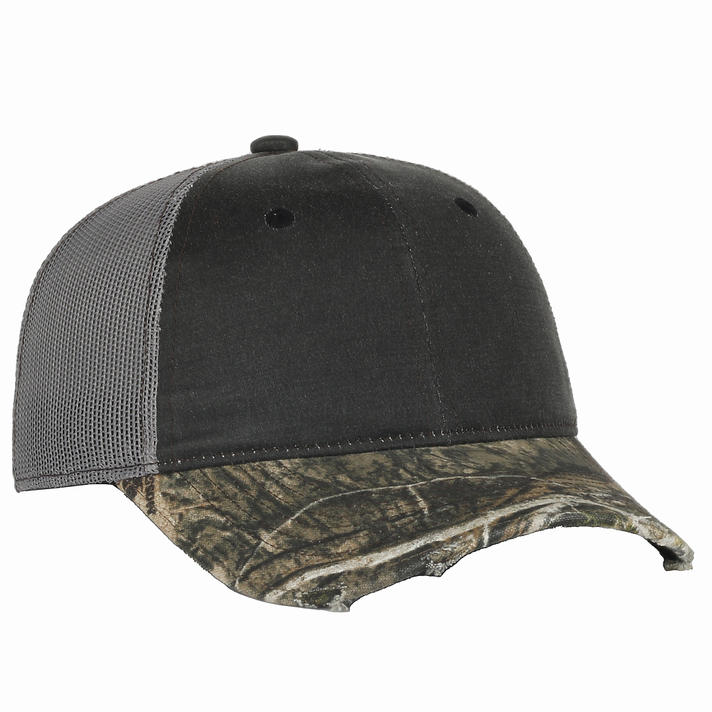 OUTDOOR CAP Weathered Cotton Distressed Camo Cap | Carolina-Made
