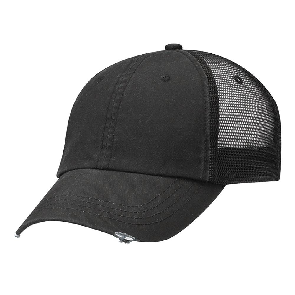 MEGA CAP Organic Cotton Mesh with Frayed Visor | Carolina-Made