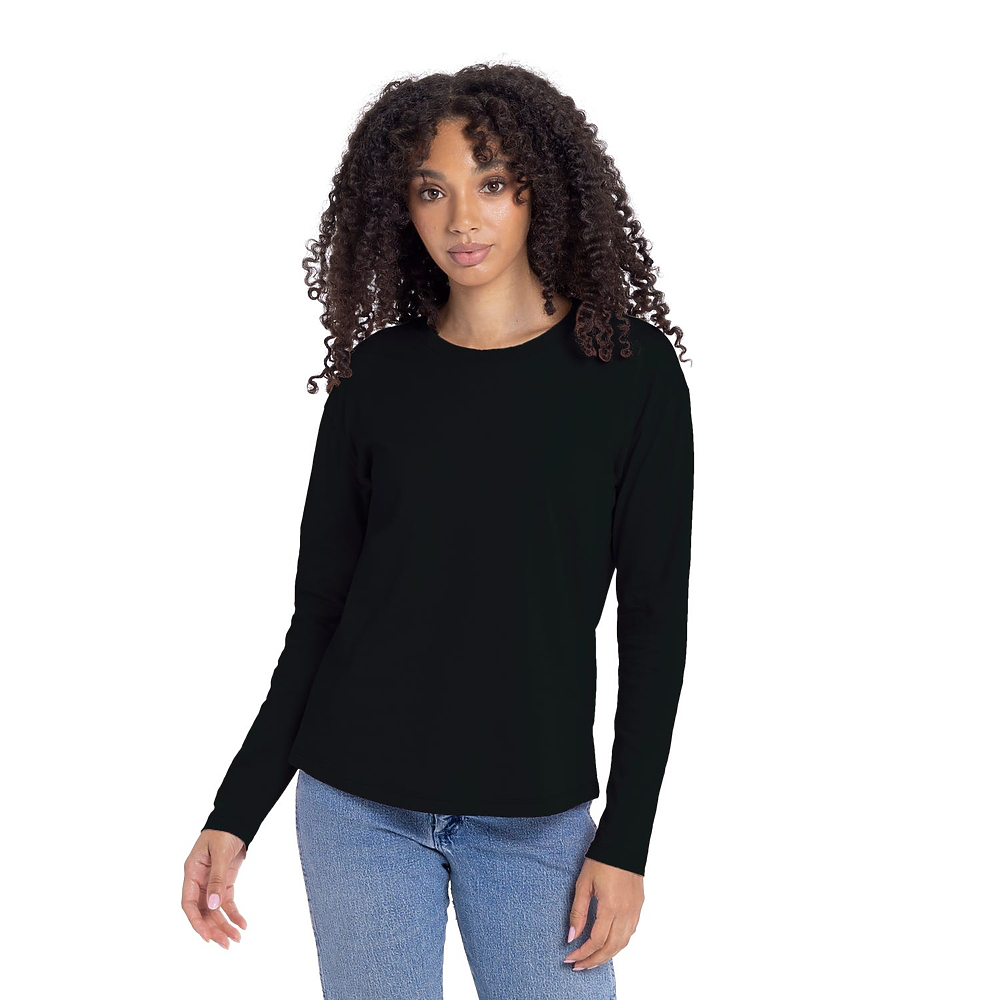 Next Level Women's Cotton Relaxed Long Sleeve T-shirt | Carolina-Made