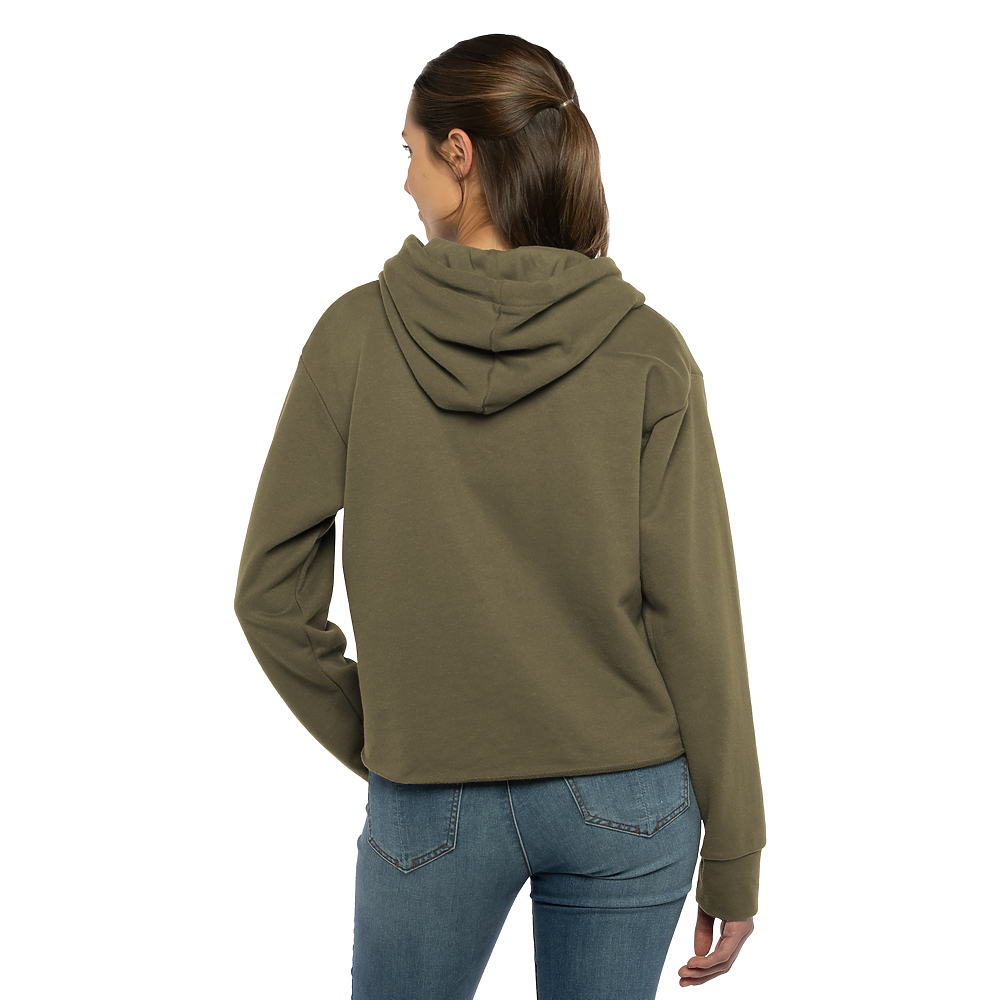 Next Level Women's Laguna Sueded Raw Edge Crop Hoodie | Carolina-Made