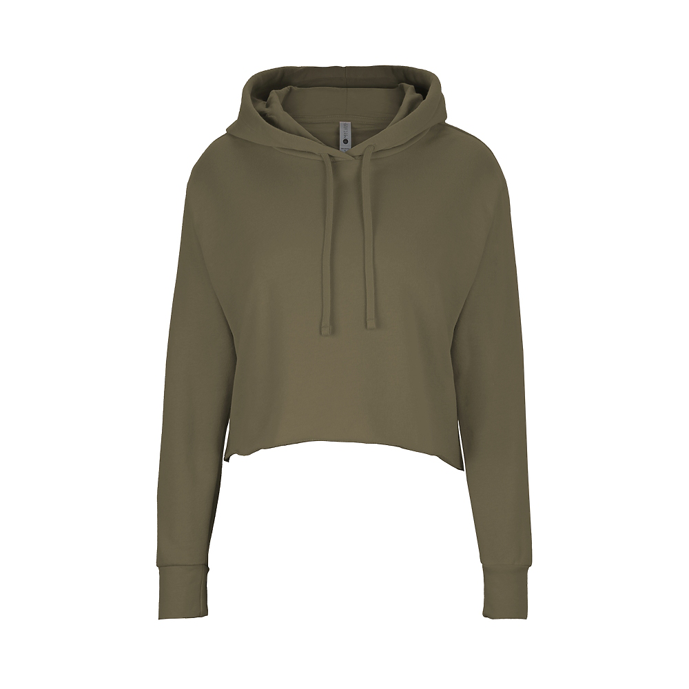 Next Level Women's Laguna Sueded Raw Edge Crop Hoodie | Carolina-Made