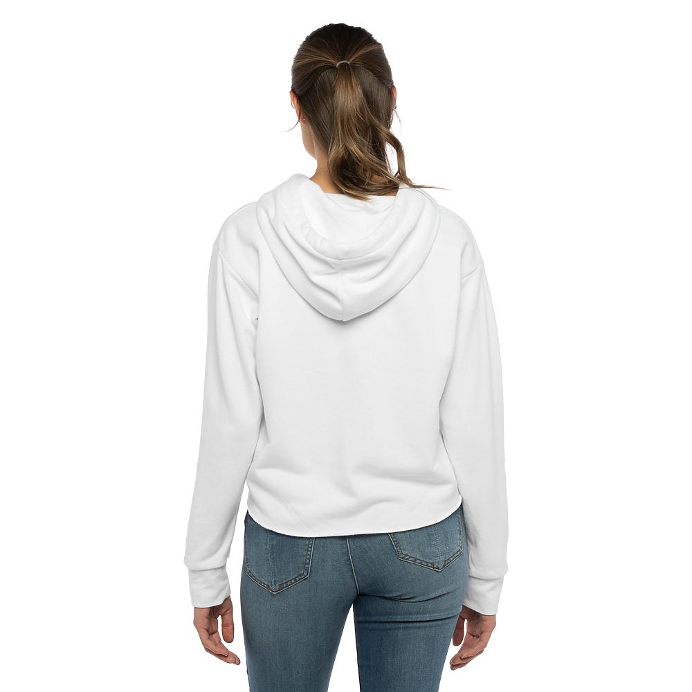 Next Level Women's Laguna Sueded Raw Edge Crop Hoodie | Carolina-Made