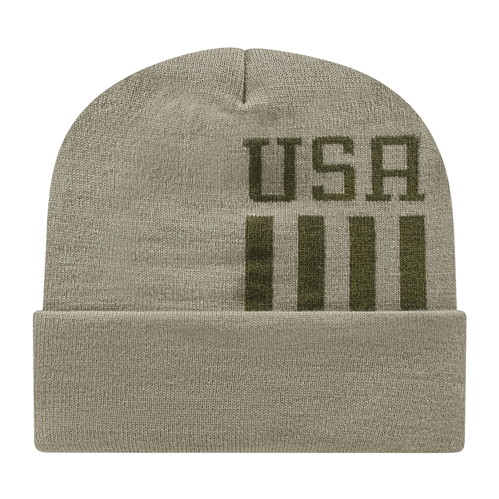 CAP AMERICA USA Made Patriotic Knit Cap | Imprintable-Wear