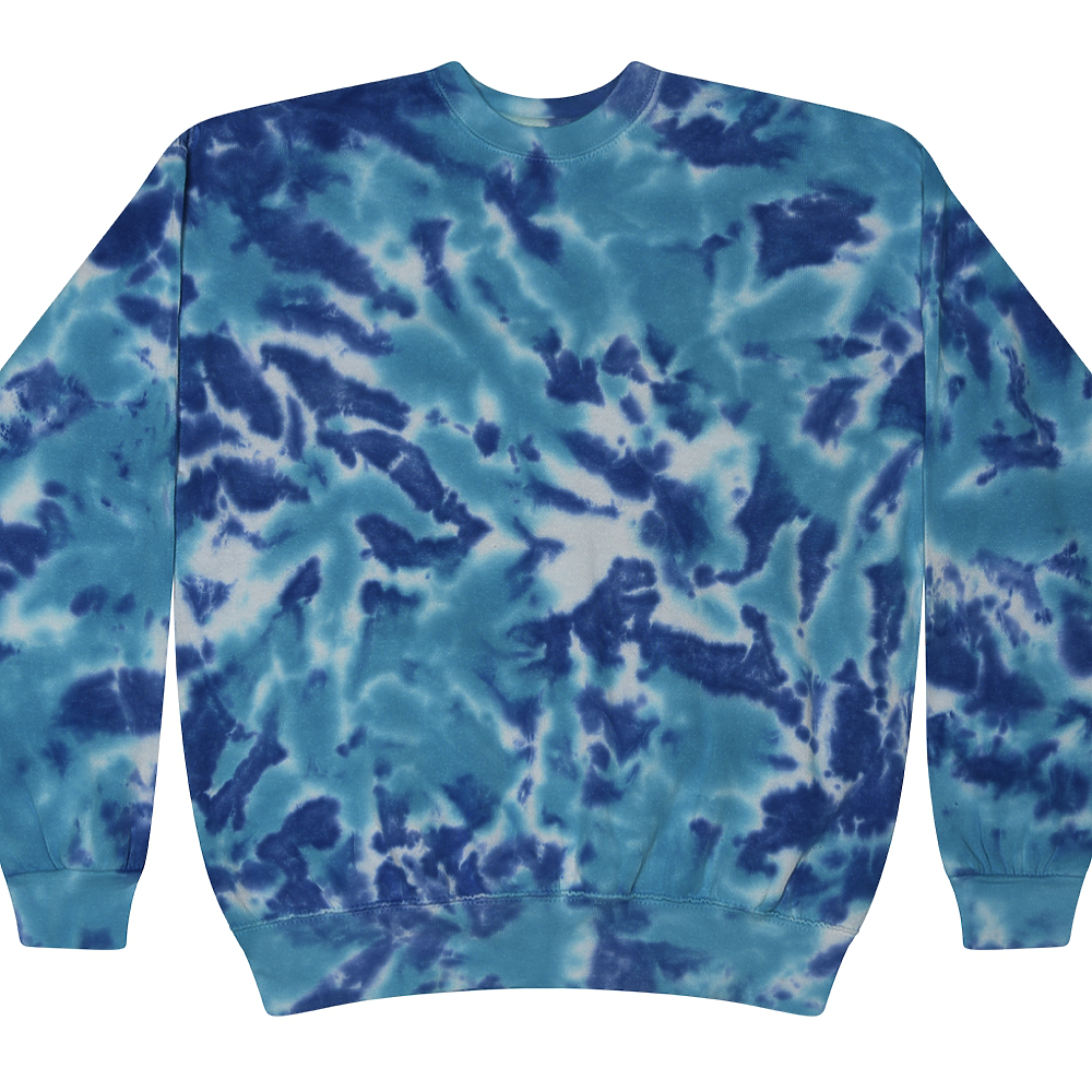 Tie Dye Reactive Dyed Crew Sweat | Carolina-Made