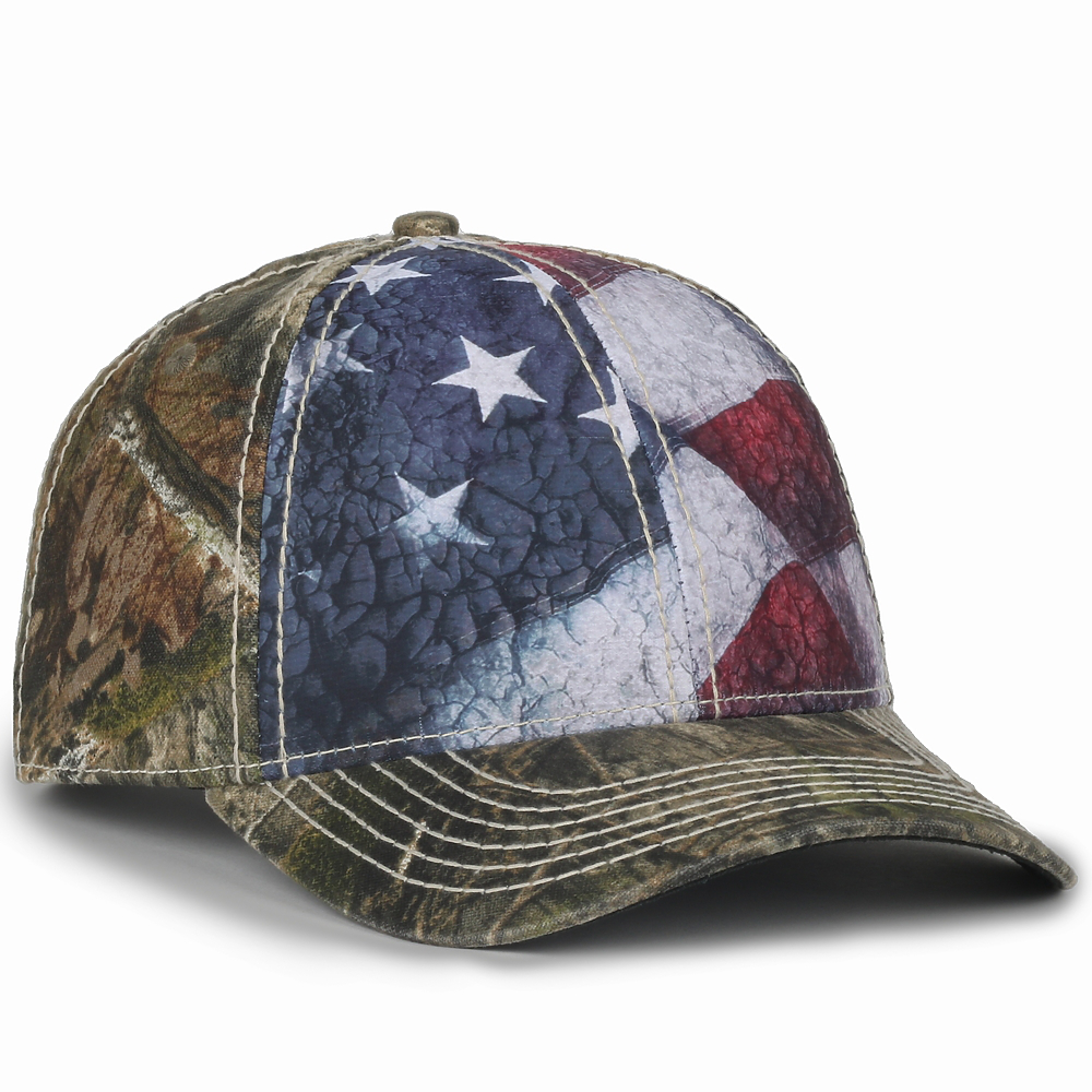 OUTDOOR CAP American Flag Front Panels | Carolina-Made